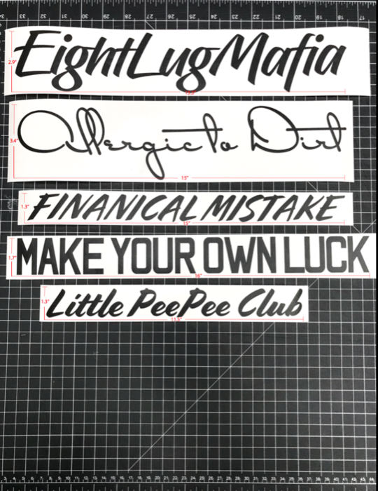 Decal Banner Kit – Eightlugmafia